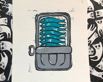 Customizable Tinned Fish Art Print - PNG - Etsy