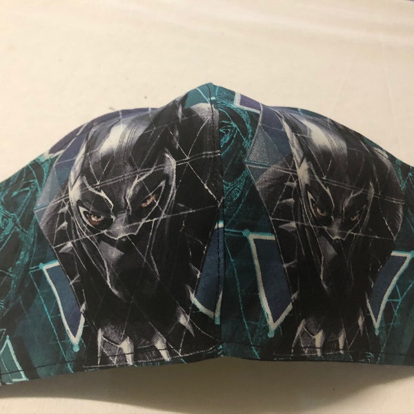 Black Panther Face Mask - Etsy