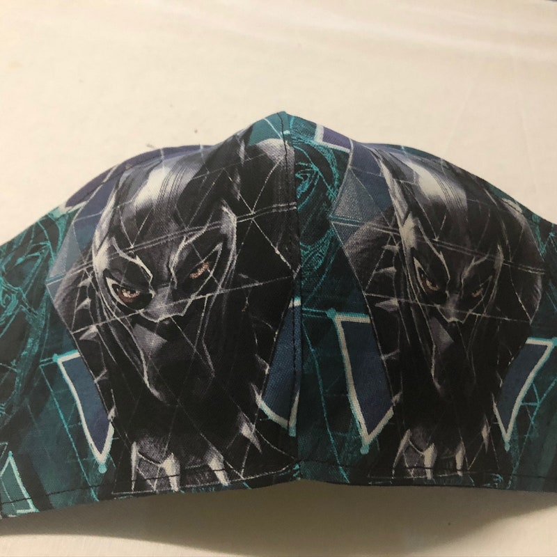 Black Panther Face Mask - Etsy