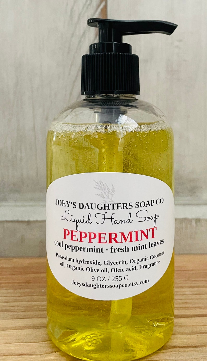 Organic Liquid Hand Soap/9 Oz Liquid Soap/vegan Soap/pick Your Scent - Etsy