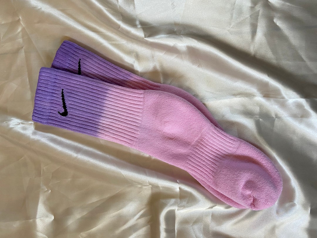 Ombré Nike Socks, Two-tone Dip Dye, Adult & Kids Sizes - Etsy