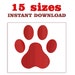 Dog Paw Embroidery Design Dog Footprints Design Machine - Etsy