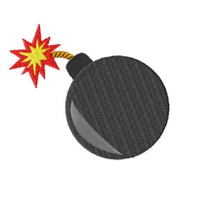 Bomb Embroidery Design File: Cartoon Style (instant Download) - Etsy