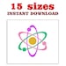 Atom Embroidery Design, Download Embroidery Atom , Atom Machine ...