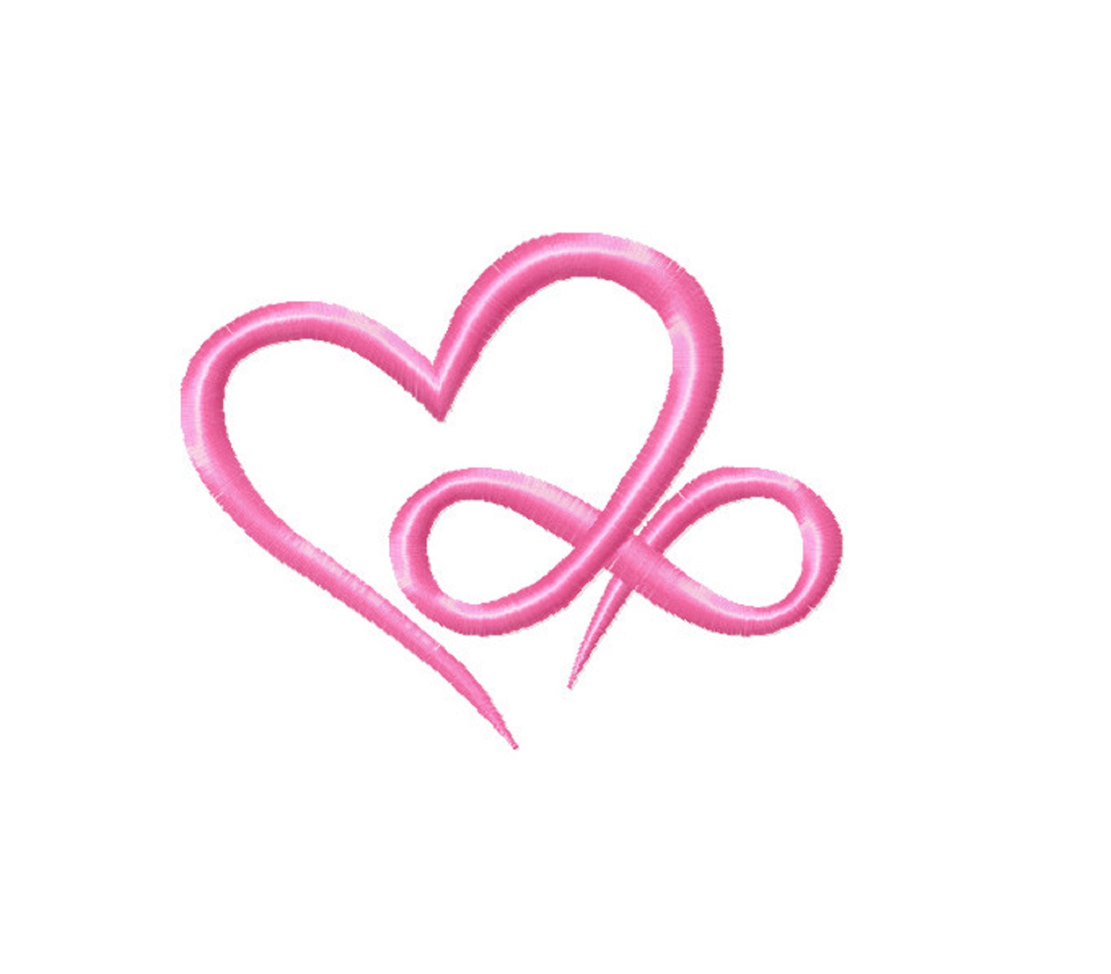 Heart Embroidery Design File Heart Set of 5 Machine - Etsy