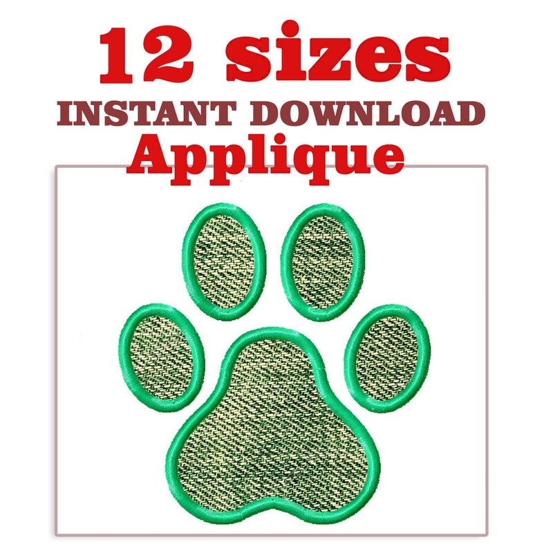 Paw Applique - Etsy