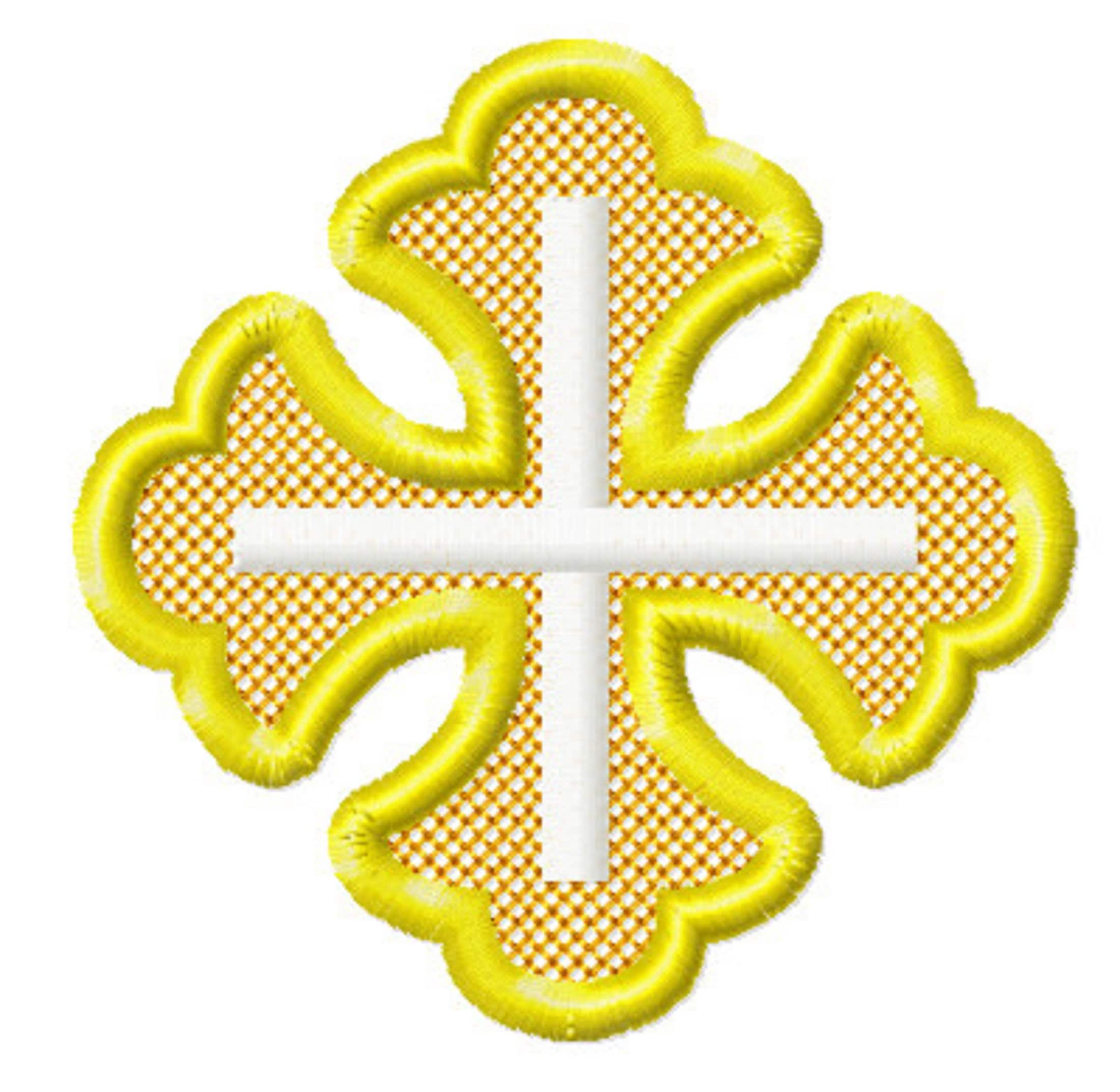 Cross Embroidery Design Patterned Cross Set of 5 Patterned - Etsy