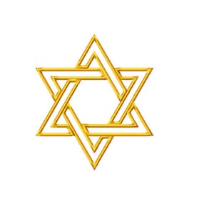 Star of David Embroidery Design: Set of 6 (digital Download) - Etsy