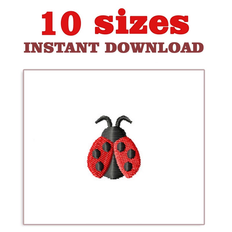 Ladybug Embroidery - Etsy