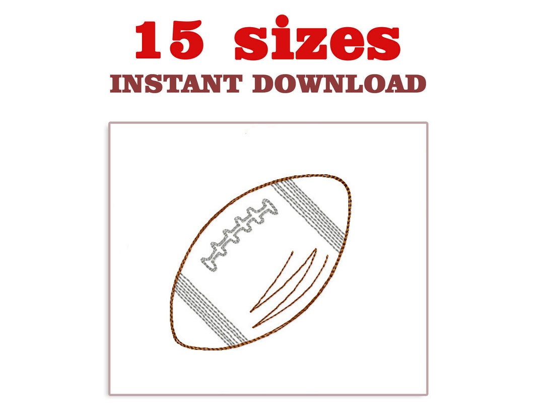 Ball Sport Machine Embroidery Design File Download, Football Embroidery ...