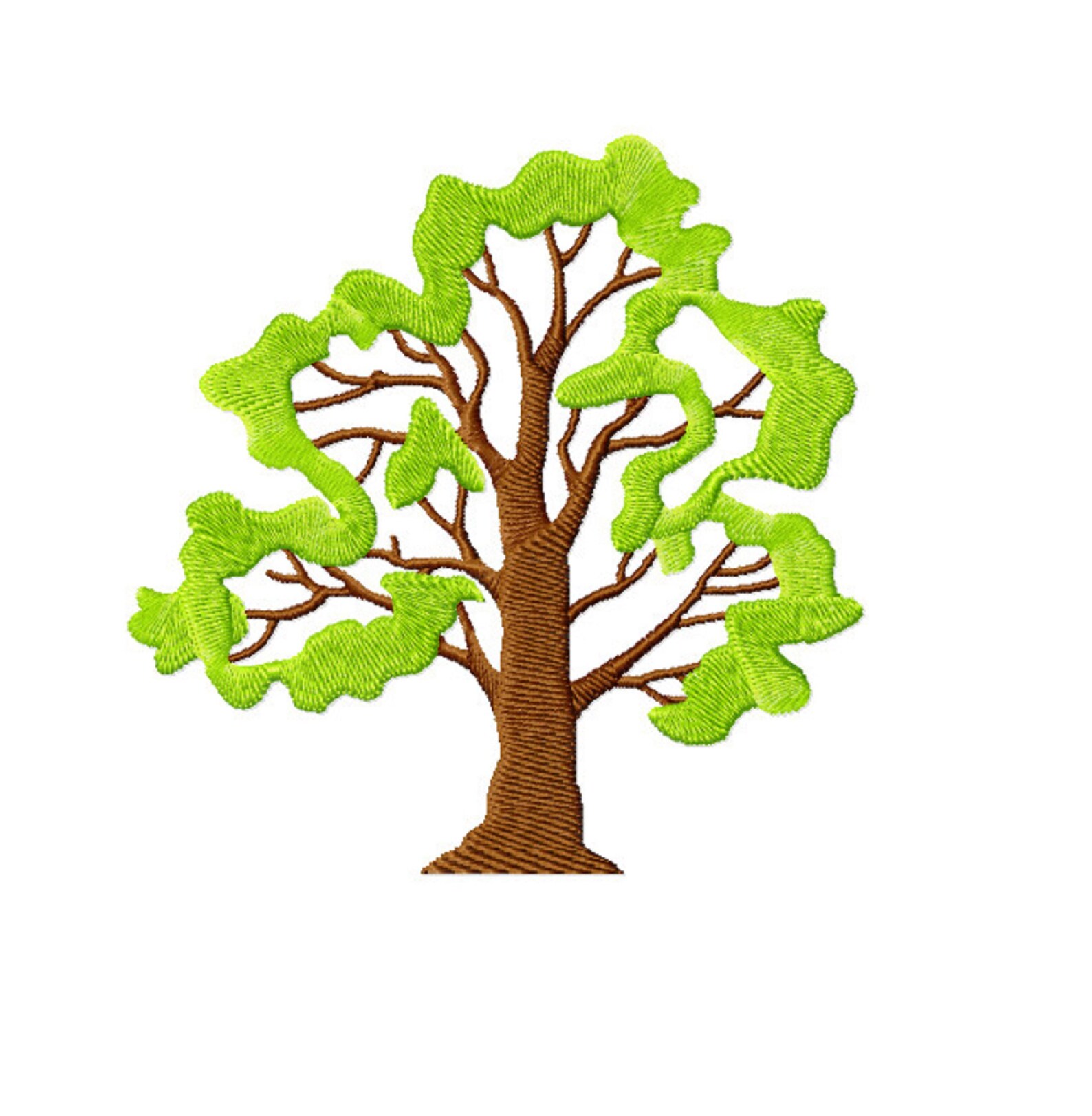 Oak Tree Embroidery Design File Oak Machine Embroidery Design - Etsy