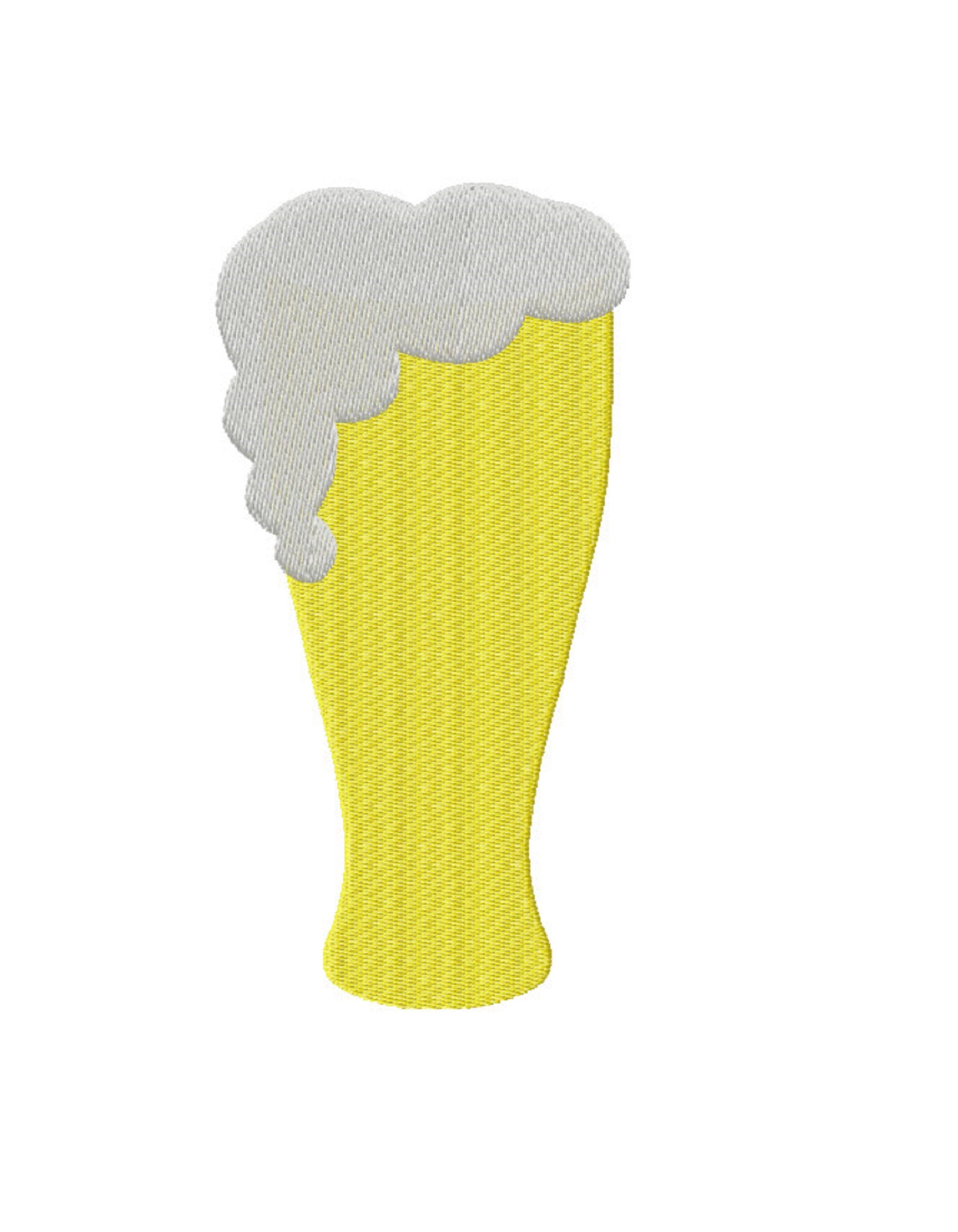 Beer Embroidery Designs Beer in a Glass Embroidery Beer Mug - Etsy
