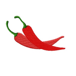 Pepper Embroidery Design, Red Pepper Embroidery, Pepper Chilli Machine ...