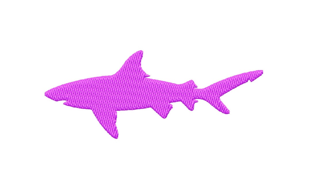 Shark Embroidery Designs Mini Shark Embroidery width From 20 - Etsy
