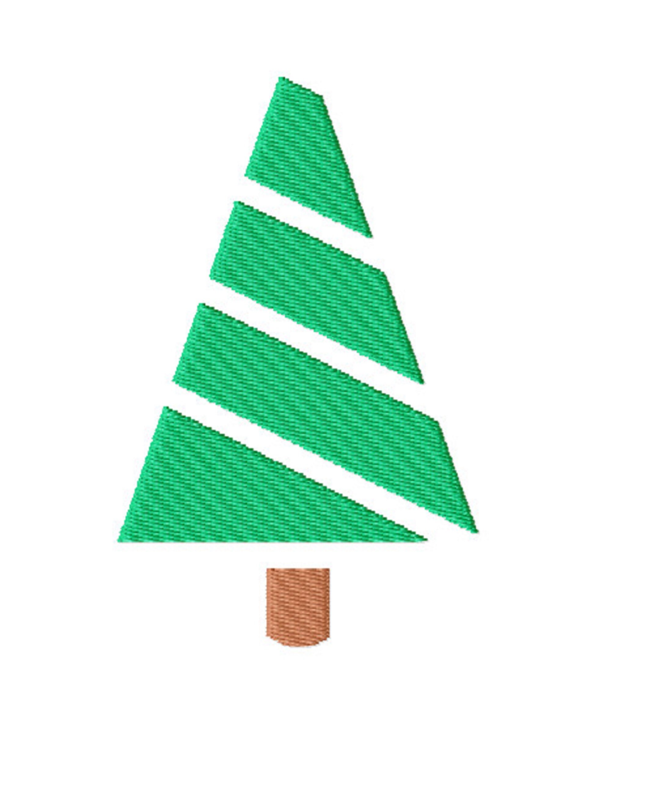 Christmas Tree Embroidery Design Christmas Tree Set of 6 - Etsy