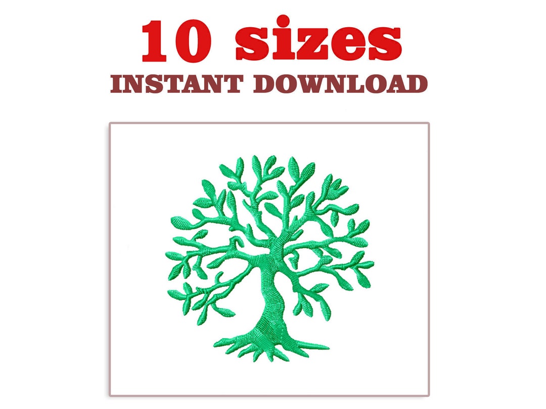 Tree of Life Embroidery Design File, Tree of Life Download Design ...