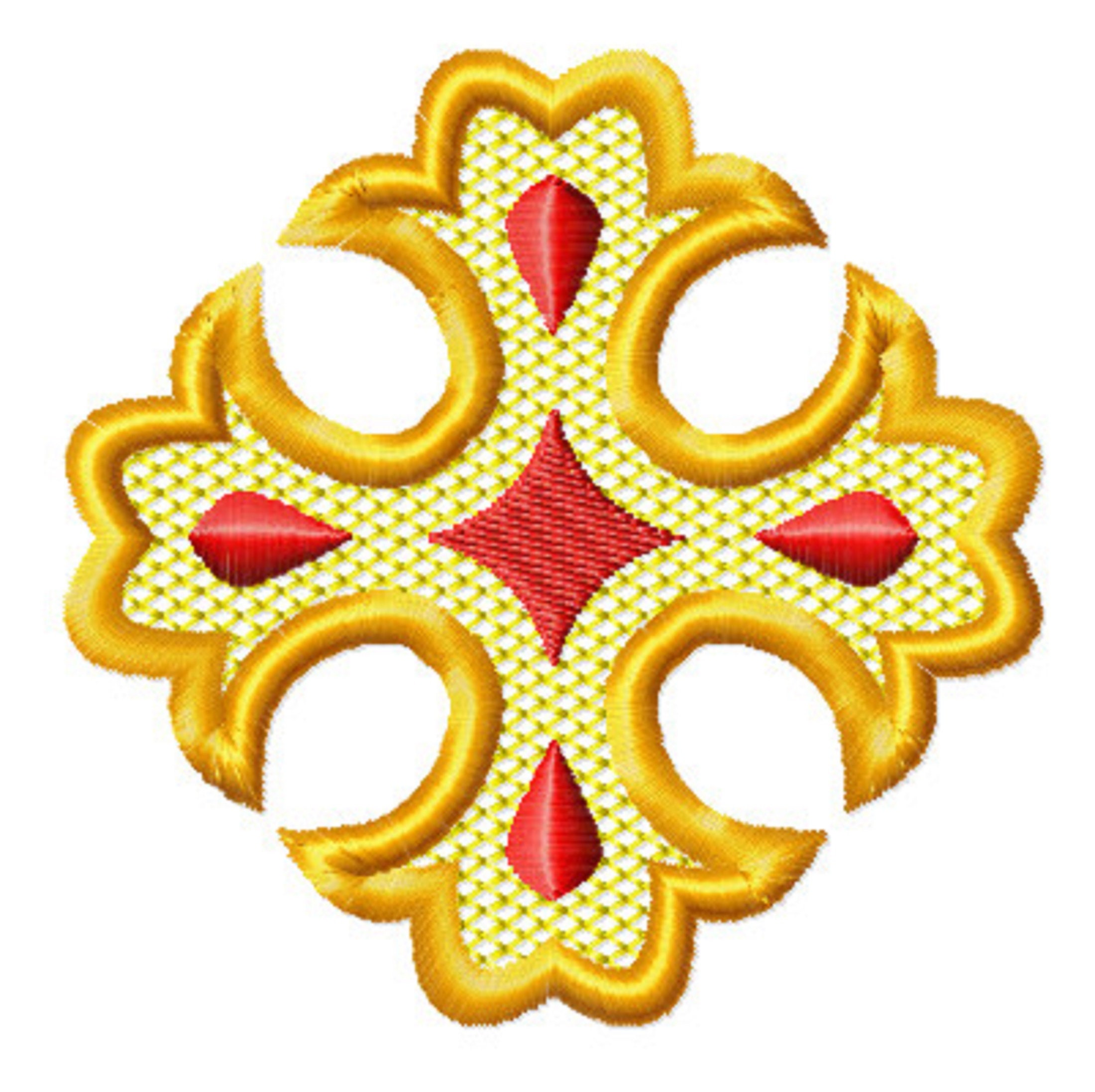 Cross Embroidery Design Patterned Cross Set of 5 Patterned - Etsy