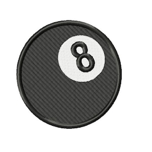 Eight Ball Embroidery Designs File, 8 Ball Machine Embroidery Designs ...