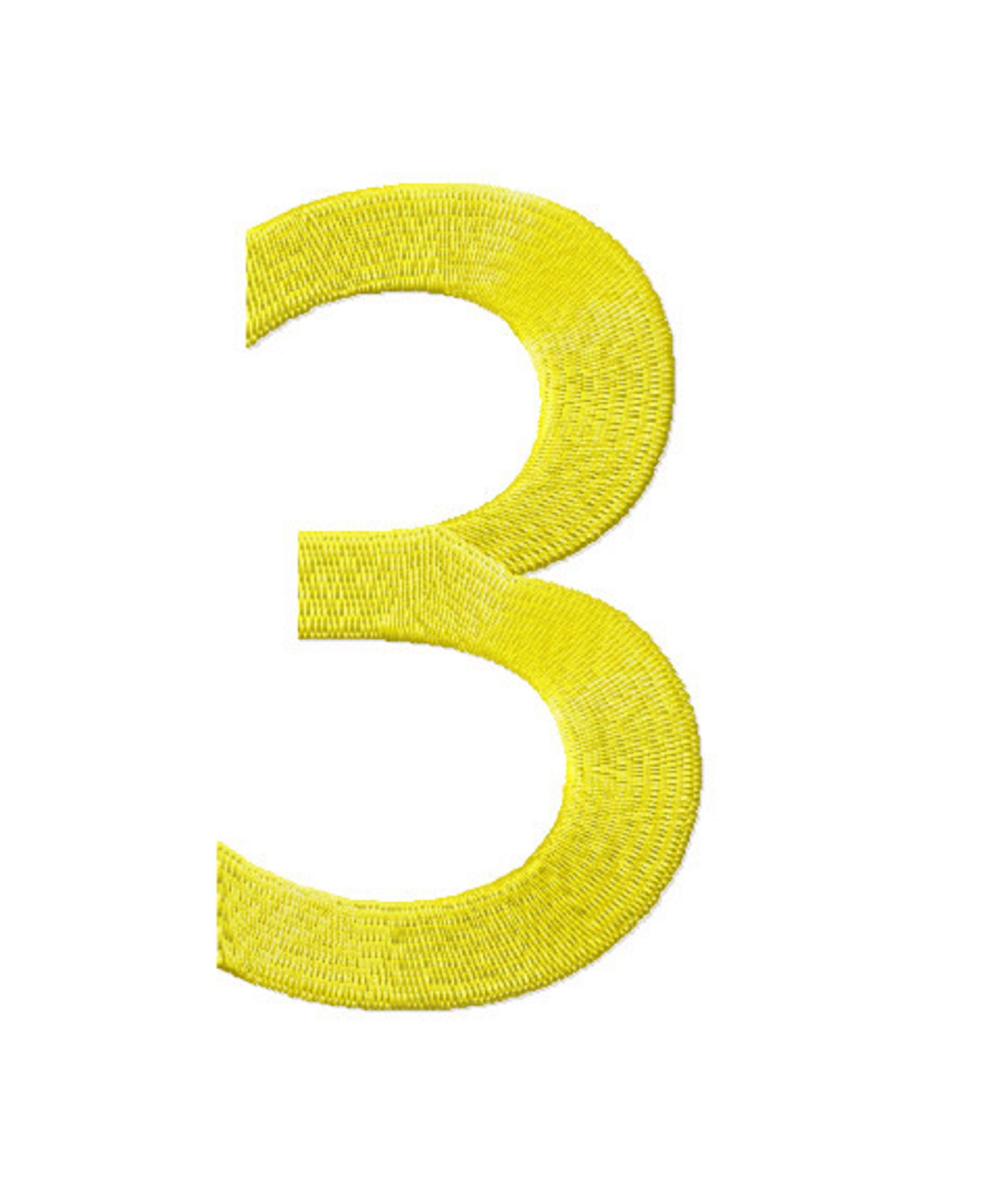 Numbers Embroidery Design: 15 Sizes, Machine Embroidery File (digital ...
