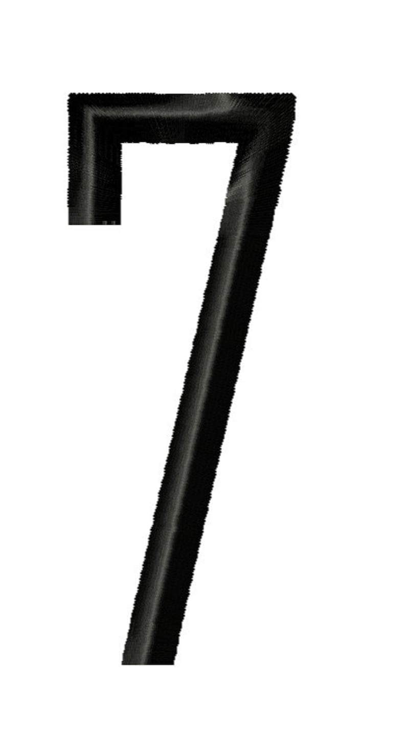 Numbers Embroidery Design Numbers Only 9 Sizes height 10mm | Etsy