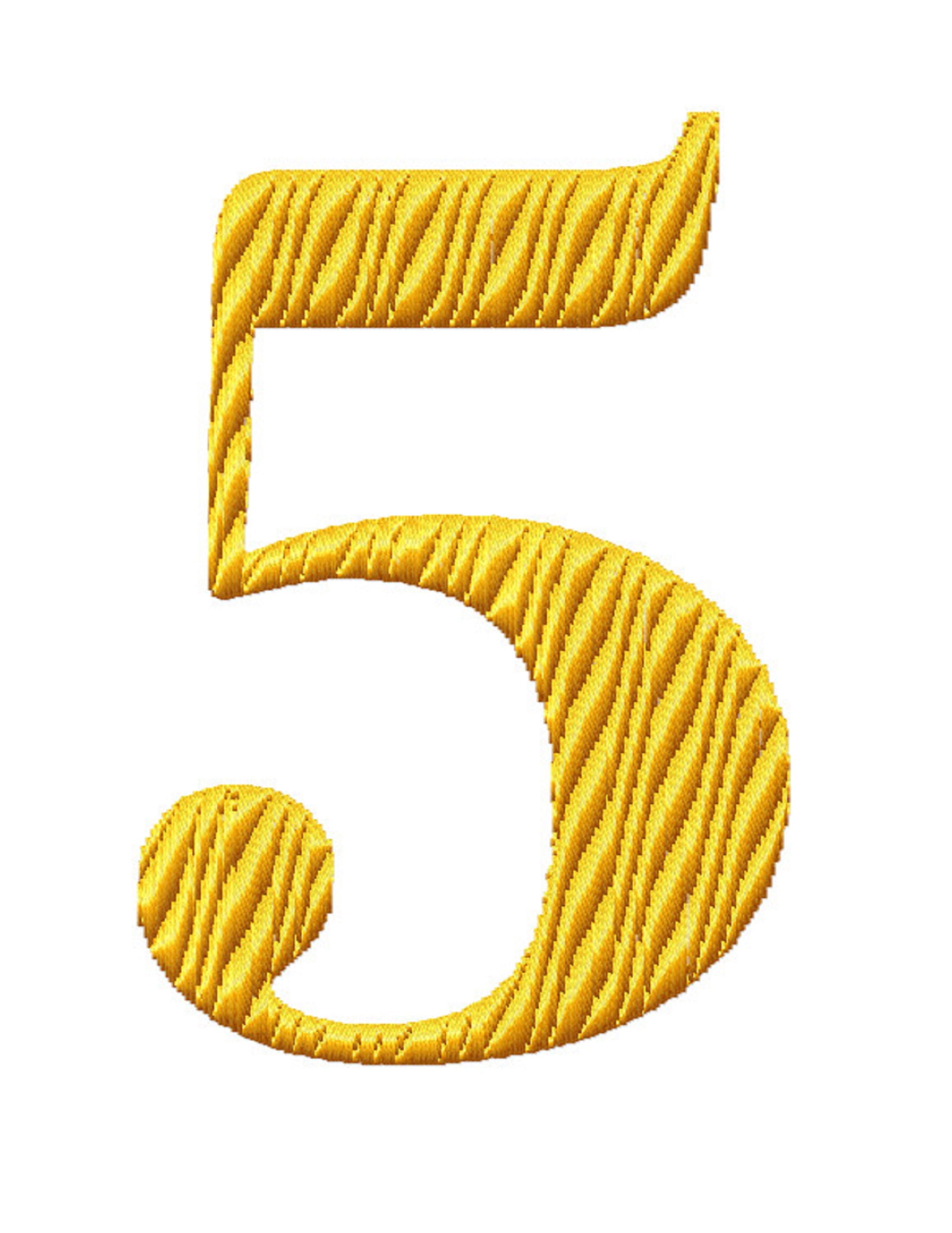 Numbers Embroidery Design Numbers Only 15 Sizes height - Etsy UK