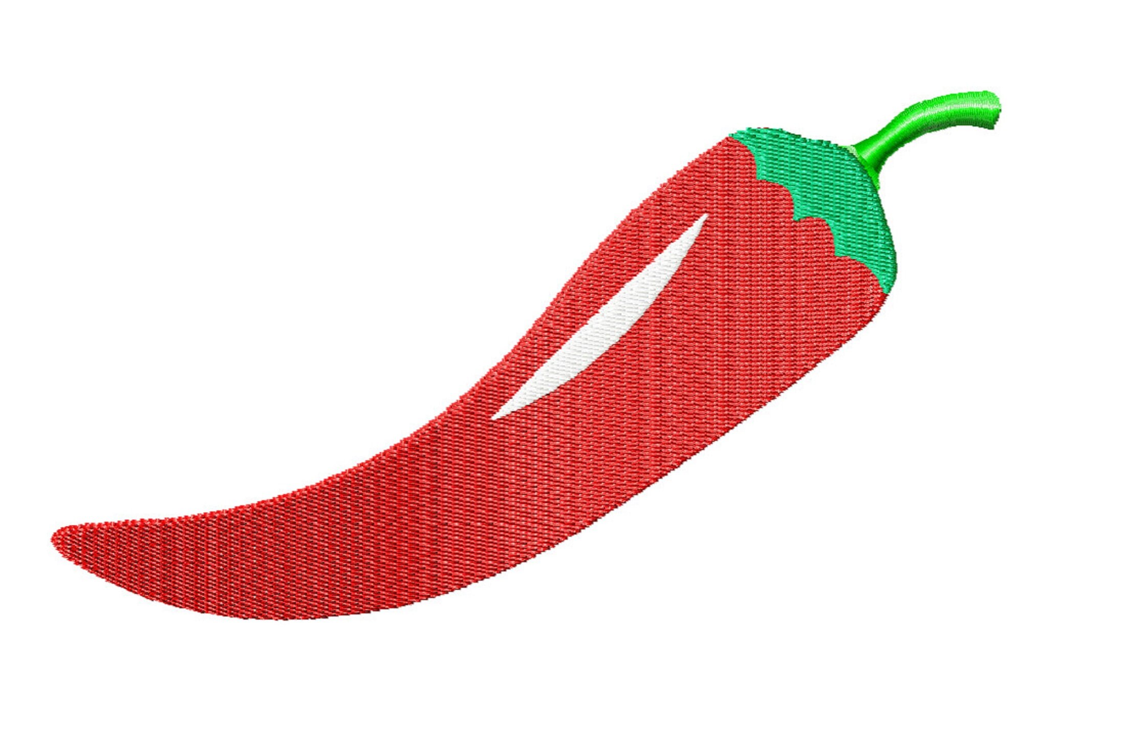 Pepper Embroidery Design Red Pepper Embroidery Machine | Etsy