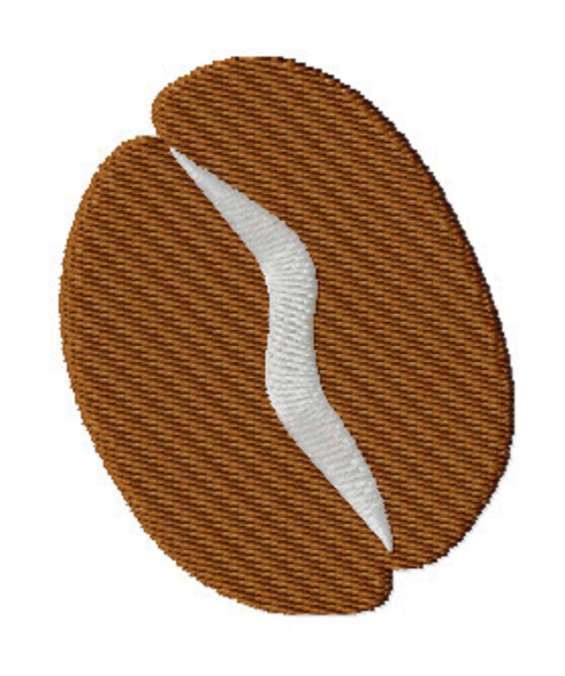 Coffee Bean Embroidery Design File Coffee Bean Machine - Etsy