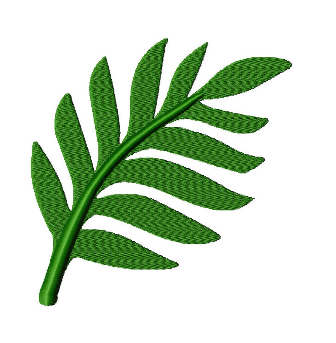 Palm Leaf Embroidery Design Download Embroidery Leaf - Etsy