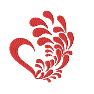 Heart Embroidery Designs, Heart With Patterns Machine Embroidery File ...