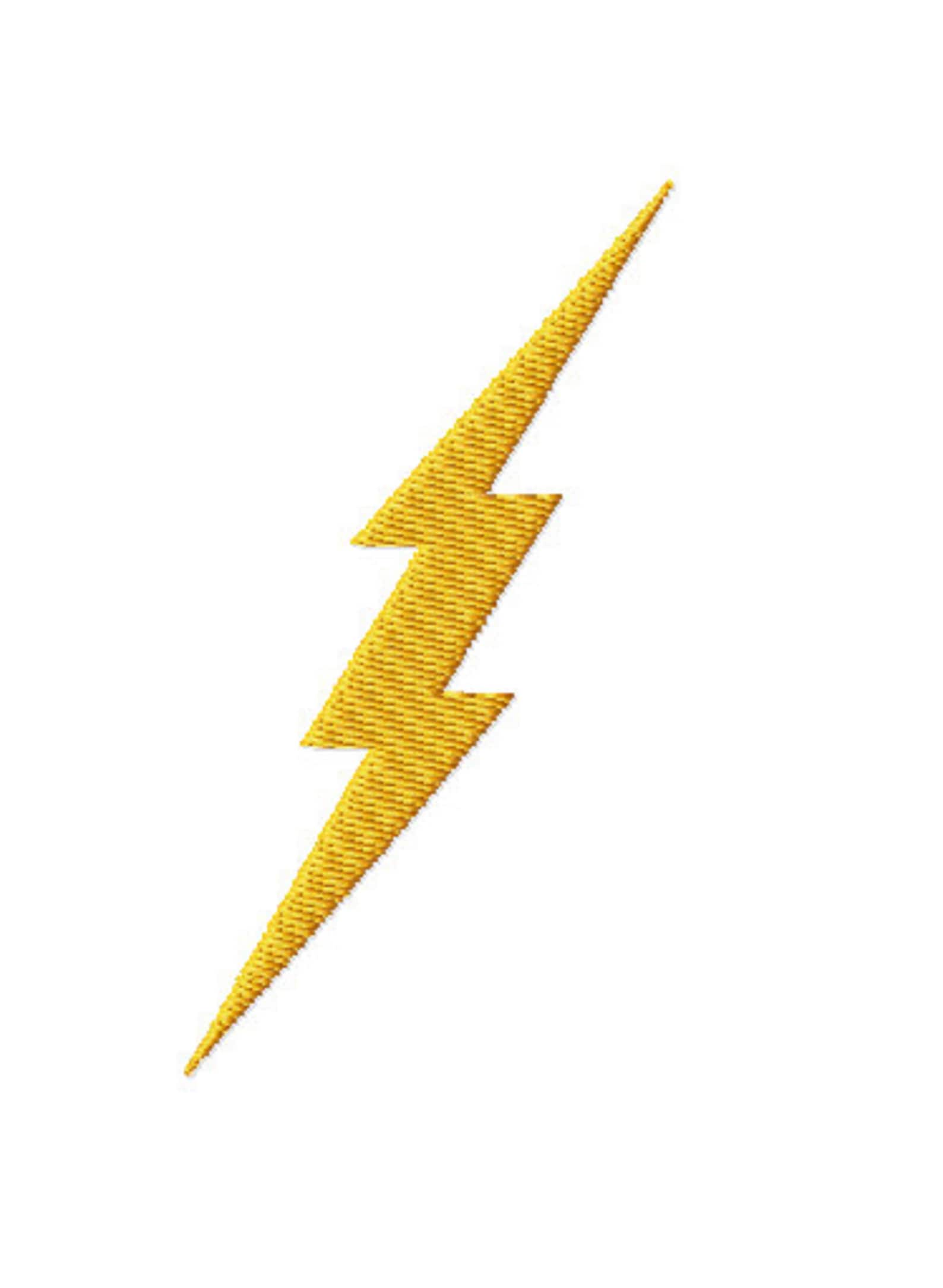 Lightning Bolt Embroidery Design Download Embroidery - Etsy