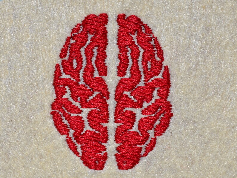 Brain Embroidery Design File Mini Brain Embroidery Machine | Etsy