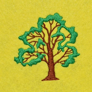 Oak Tree Embroidery Design File, Oak Machine Embroidery Design - Etsy