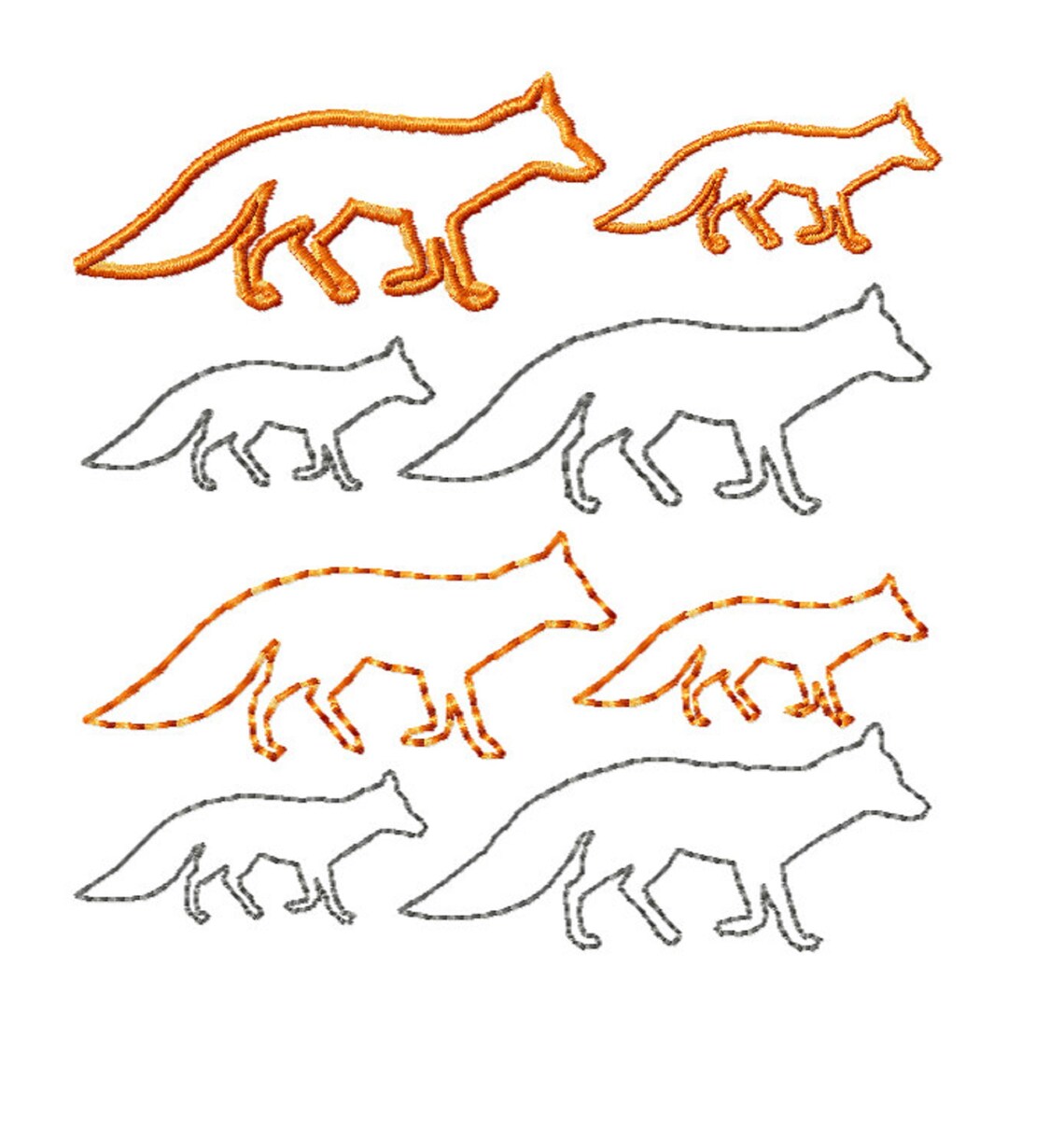 Fuchs Umriss Stickdatei Download Umriss Stickdatei - Etsy Schweiz