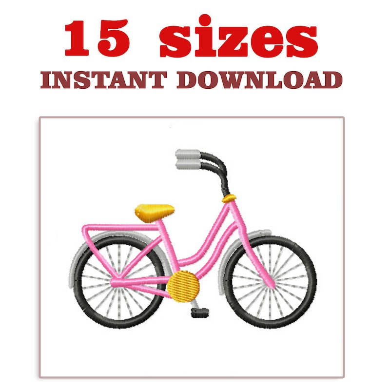 Bike Embroidery - Etsy