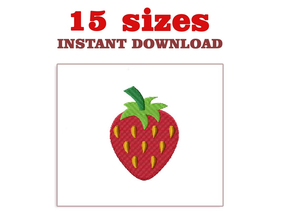 Strawberry Embroidery Designs File, Strawberry Embroidery Designs ...