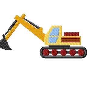 Excavator Embroidery Design, Download Embroidery, Excavator Machine ...