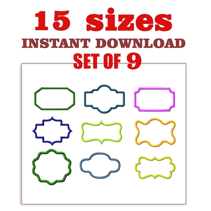 Applique Frame - Etsy