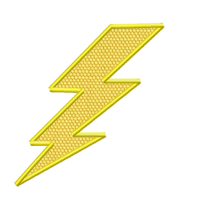 Lightning Applique Embroidery Design Download Embroidery - Etsy