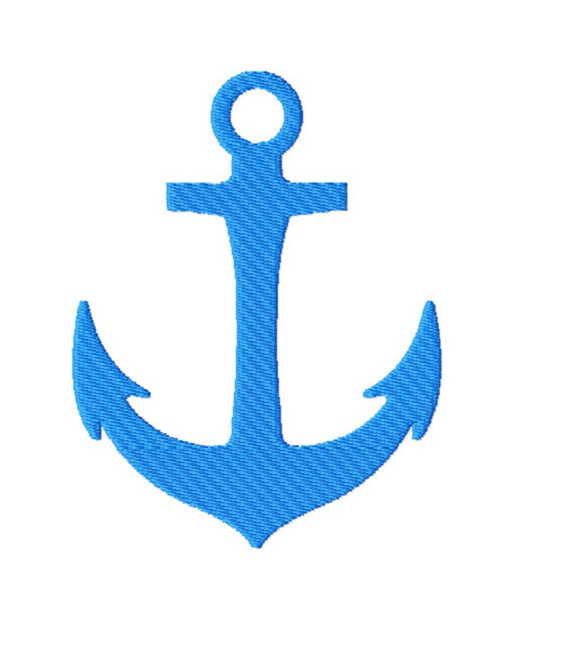Anchor Embroidery Design Download Embroidery 15 Sizes height - Etsy