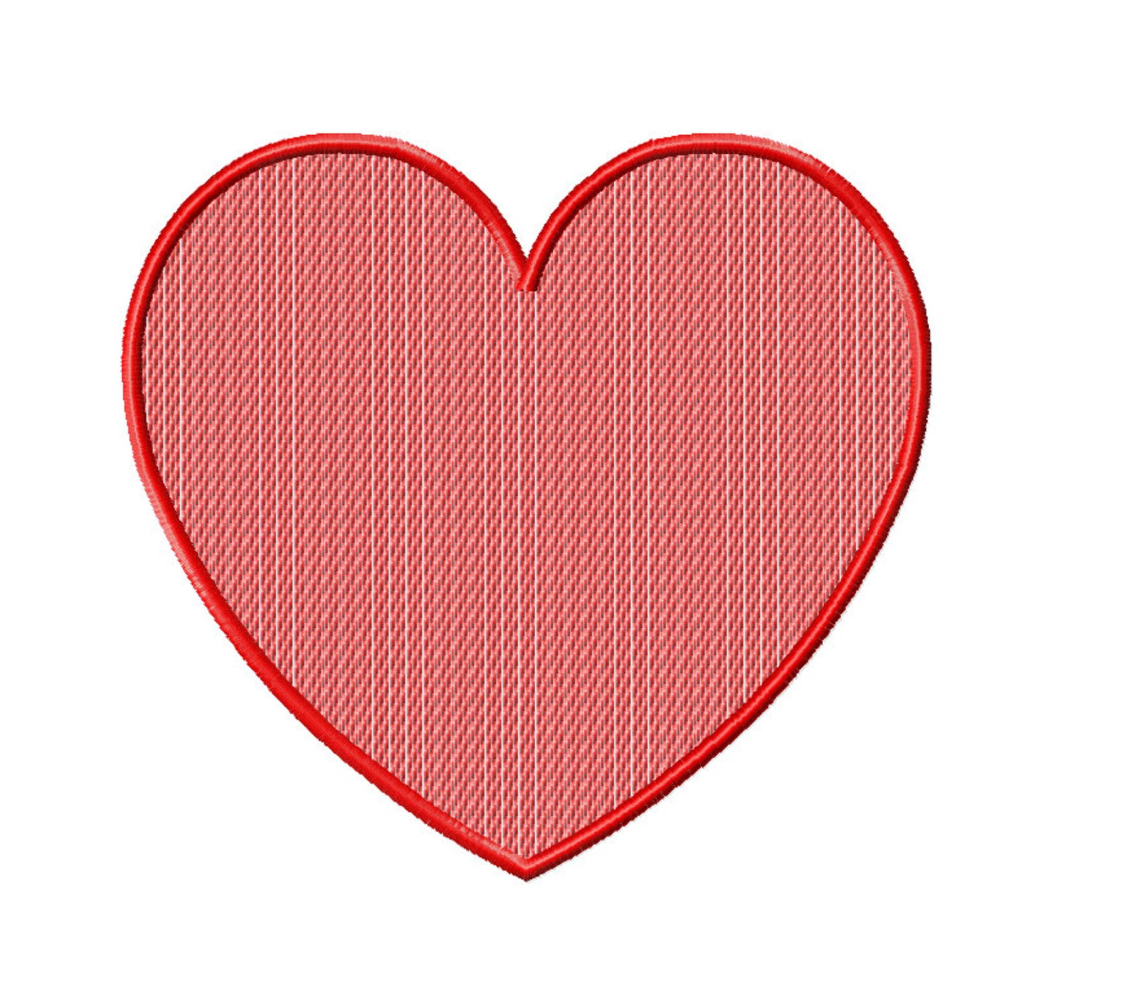 Heart easy filling embroidery designs Heart machine | Etsy