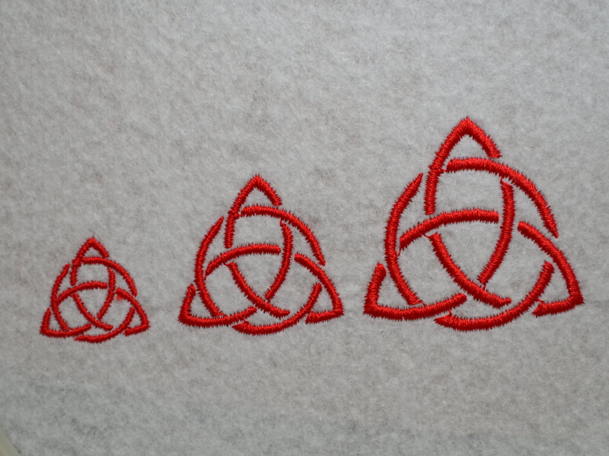 Celtic Embroidery Designs Triquetra Celtic Knot Embroidery - Etsy