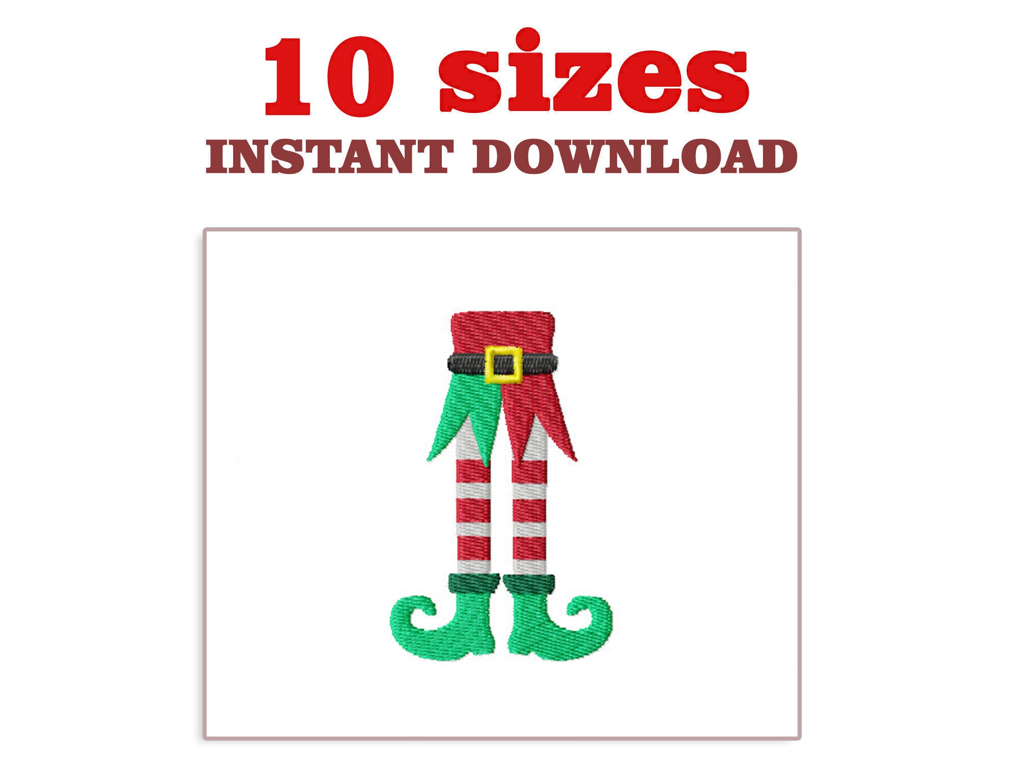 Christmas Elf Embroidery Design: Holiday Machine Embroidery File ...