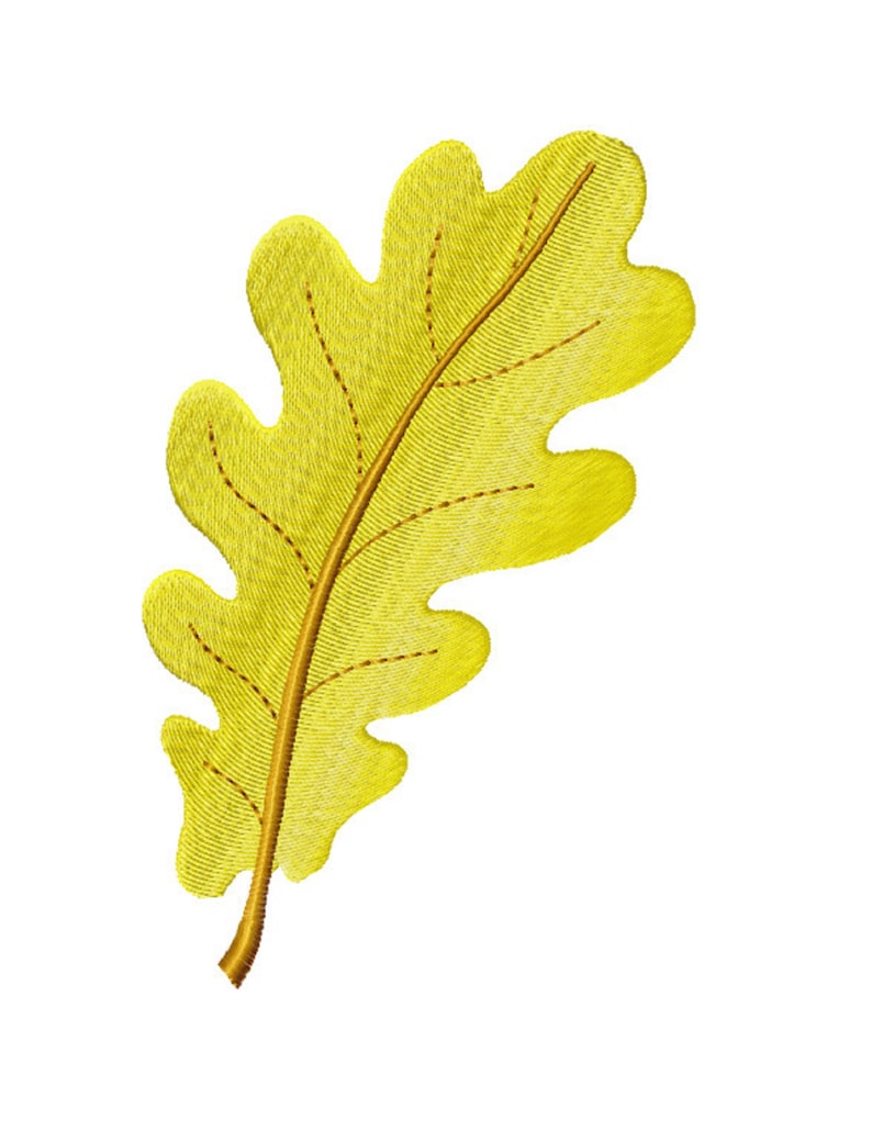 Oak Leaf Embroidery Design Oak Leaf Design Machine | Etsy
