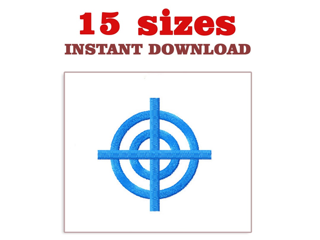 Target Embroidery Design File Target Machine Embroidery - Etsy