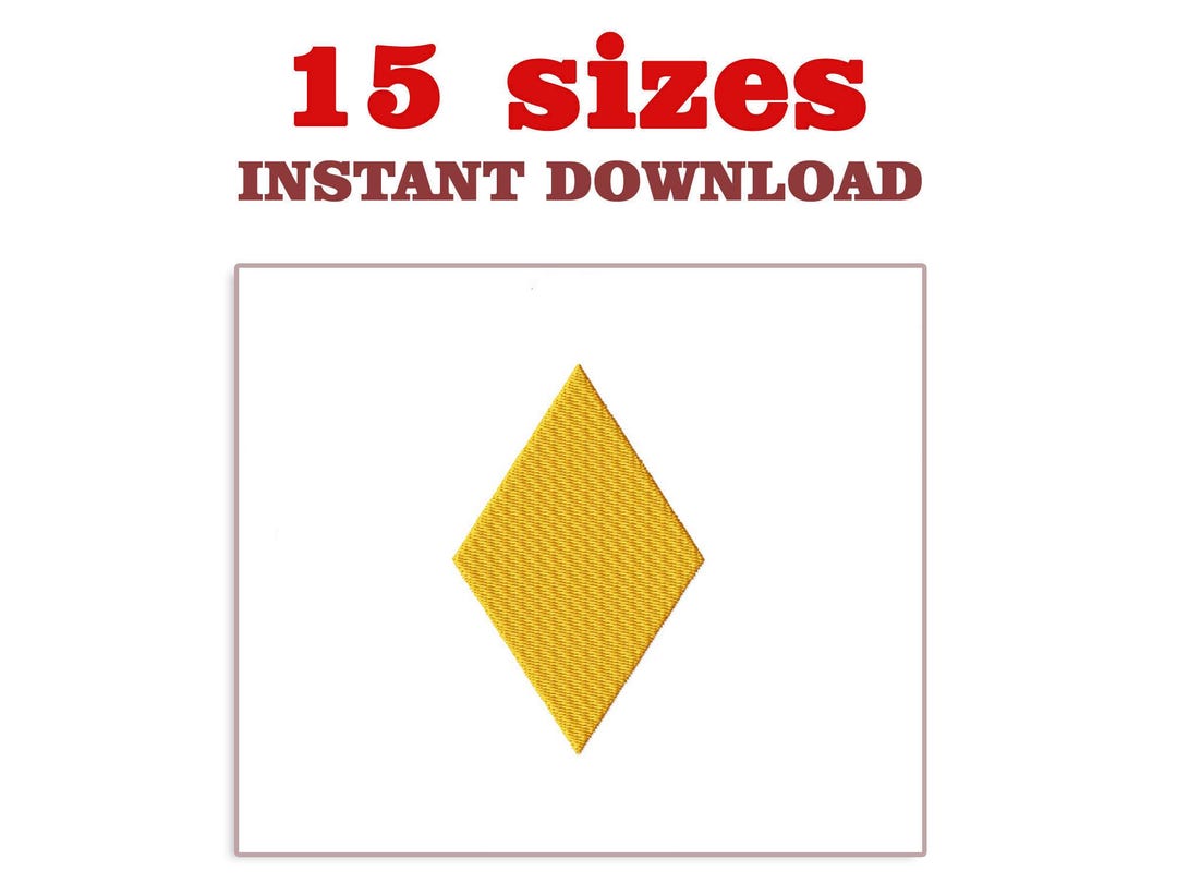 Rhombus Embroidery Design File, Rhombus Download Embroidery, Rhombus ...