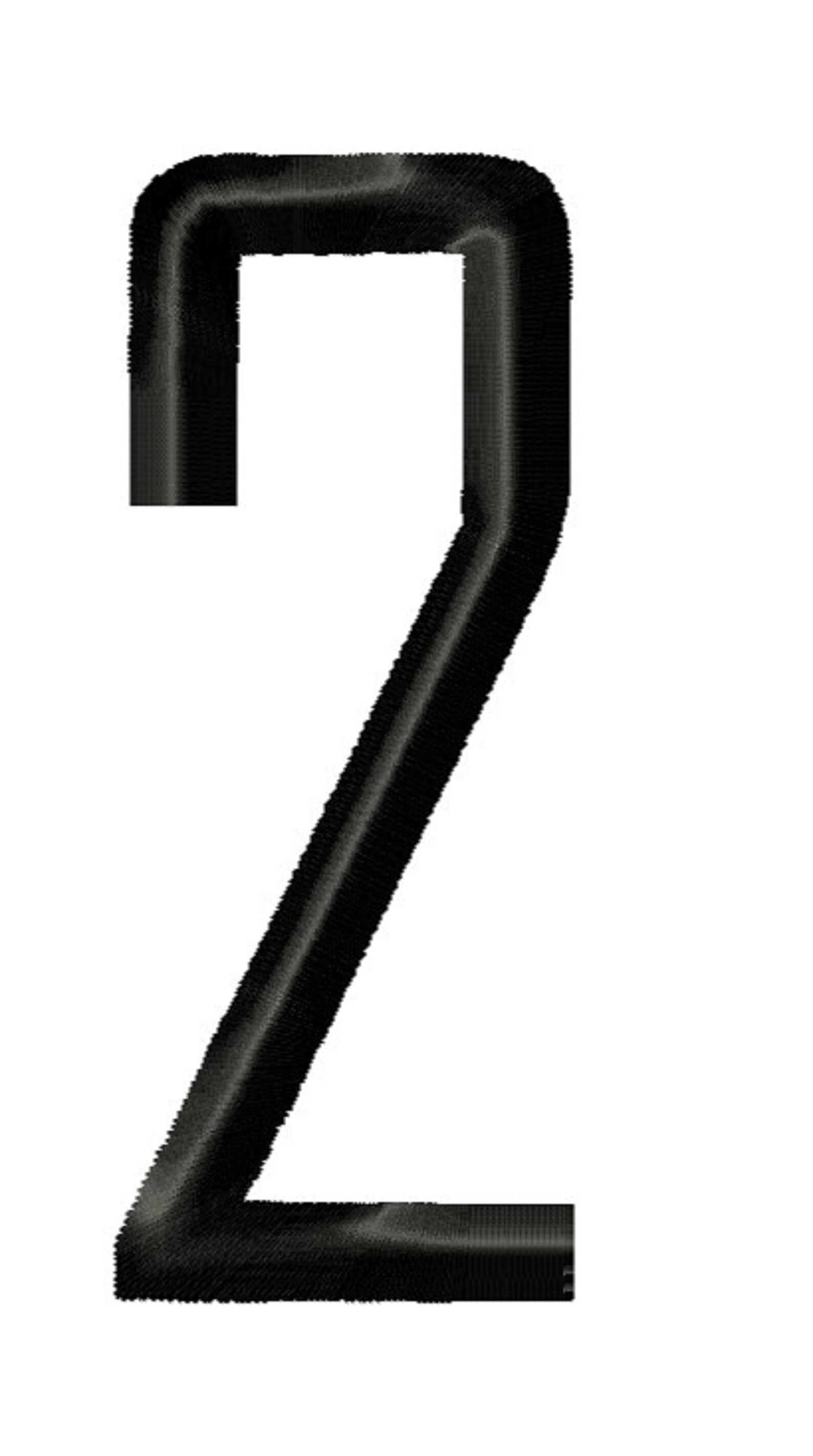 Numbers Embroidery Design Numbers Only 9 Sizes height 10mm | Etsy