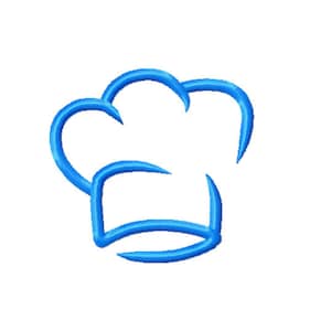 Chef Hat Embroidery Design: 5 Piece Set (digital Download) - Etsy