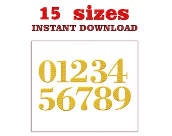 Embroidery Numbers - Etsy