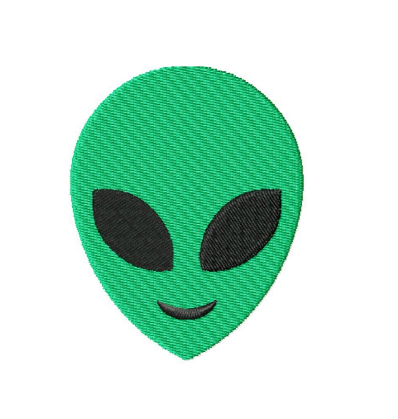 Alien Head Embroidery Design Alien Embroidery Design Download - Etsy