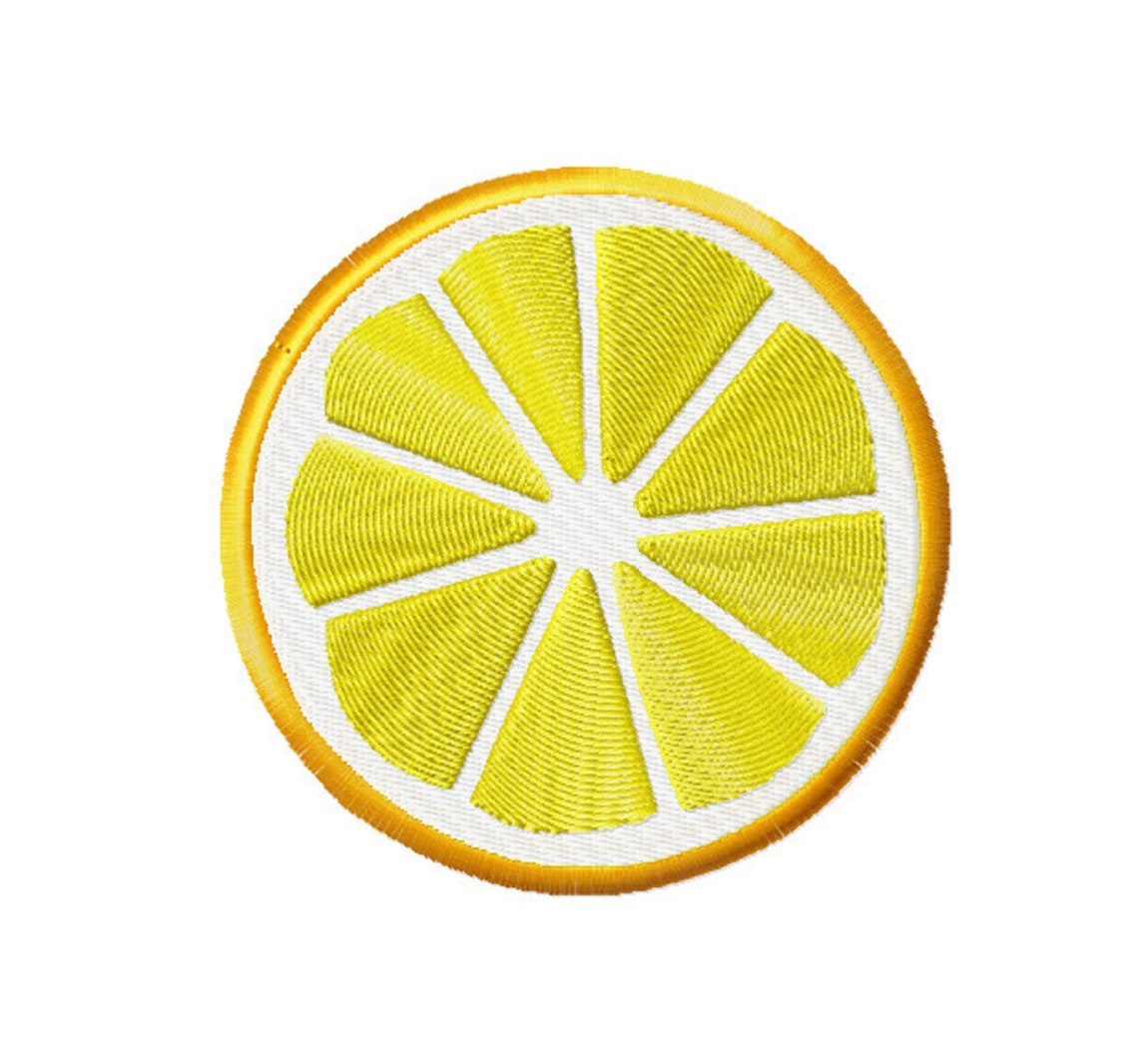 Lemon Slice Embroidery Designs Mini Lemon Slice Embroidery - Etsy